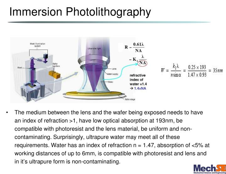 PPT - ME 598 – Lecture 2 - Photolithography PowerPoint Presentation ...