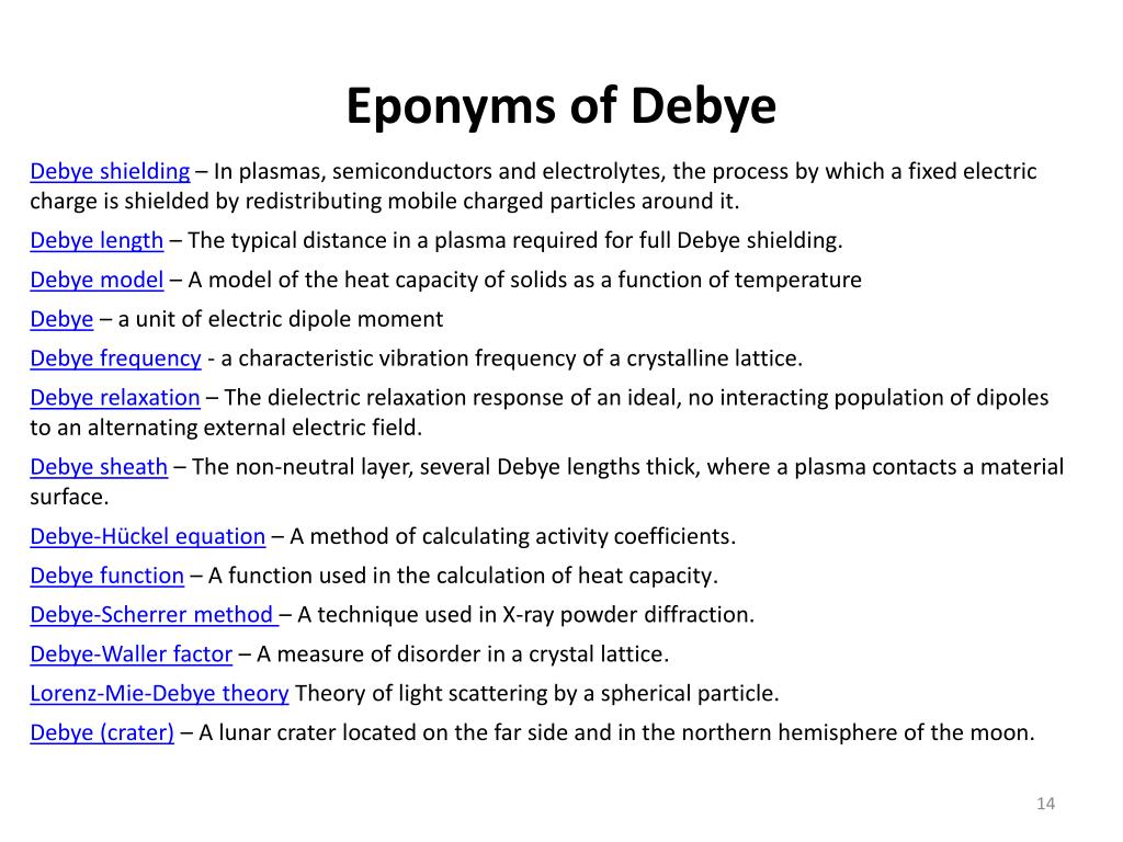 PPT - Understanding the Debye-Hückel Theory: A Comprehensive Overview ...