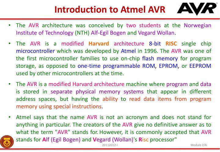 PPT - Introduction to AVR ATMega32 Architecture PowerPoint Presentation ...