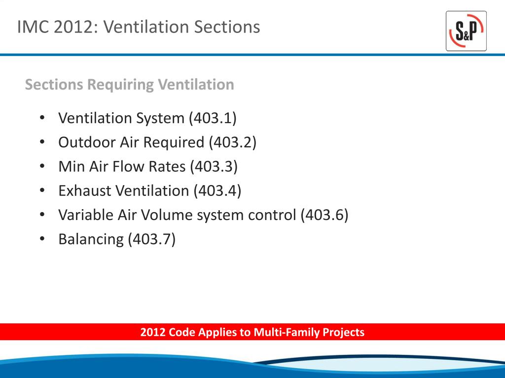 PPT - S&P USA & the 2012 International Residential and Mechanical Code ...