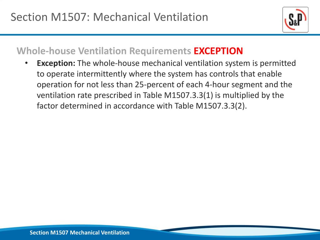 PPT - S&P USA & the 2012 International Residential and Mechanical Code ...