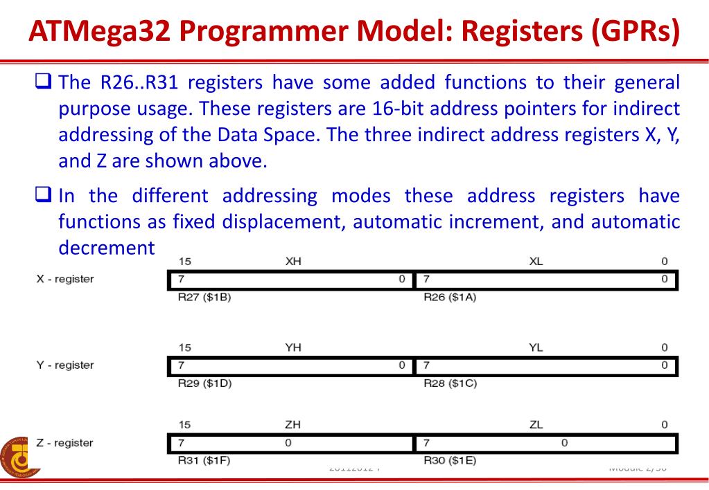 PPT - Introduction to AVR ATMega32 Architecture PowerPoint Presentation ...