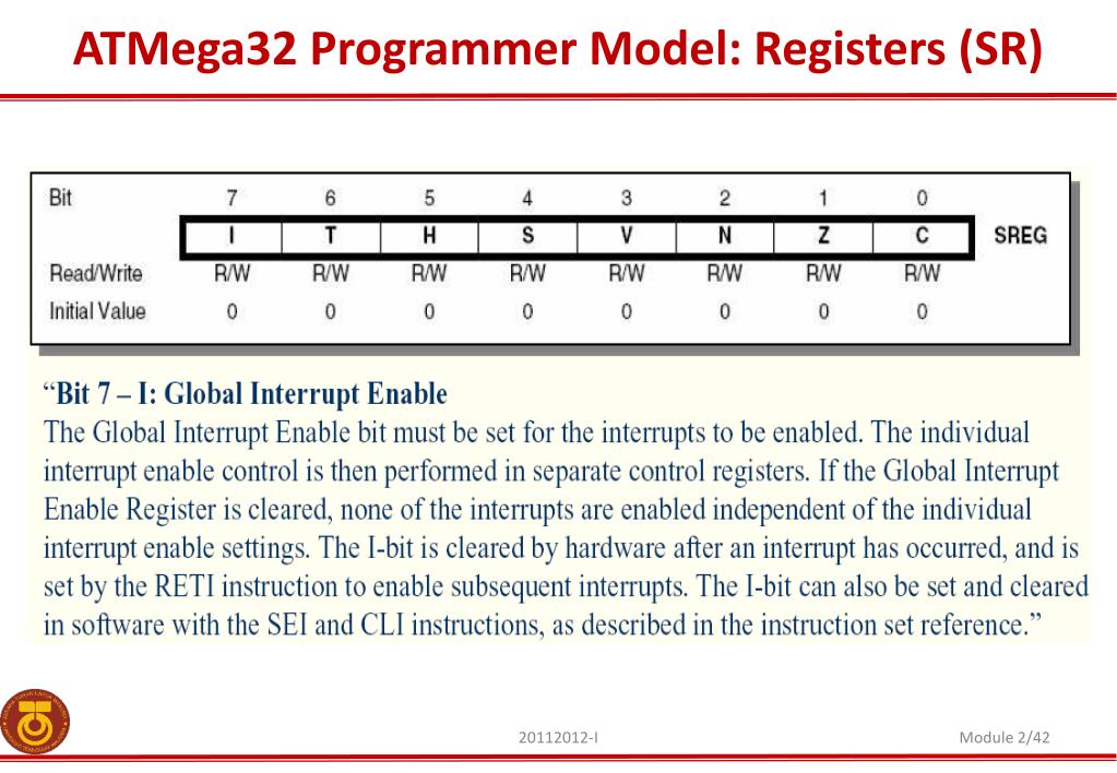 PPT - Introduction to AVR ATMega32 Architecture PowerPoint Presentation ...
