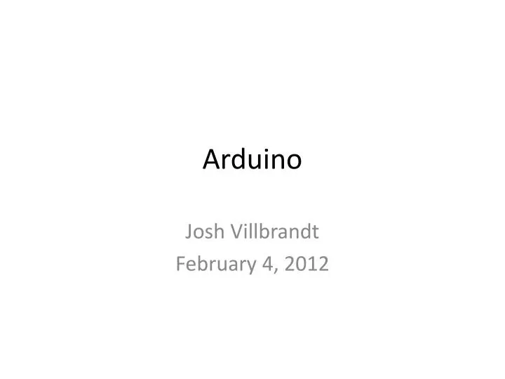 Ppt Arduino Powerpoint Presentation Free Download Id 1587462