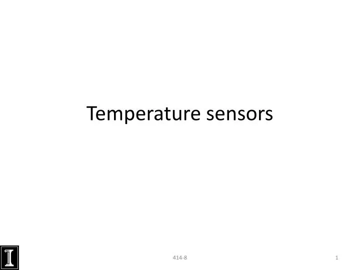 PPT - Temperature sensors PowerPoint Presentation, free download - ID ...