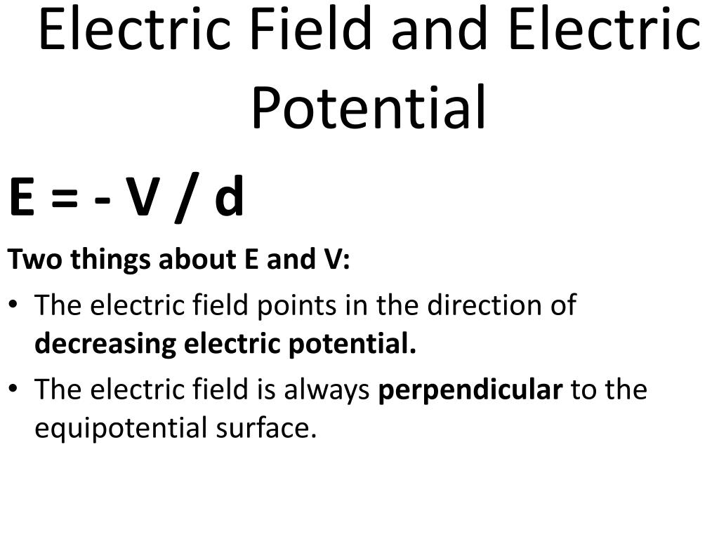 PPT - Understanding Electric Potential and Electric Potential Energy ...