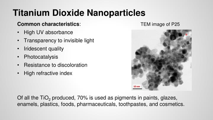 PPT - Environmental Toxicity of Titanium Dioxide Nanoparticles ...