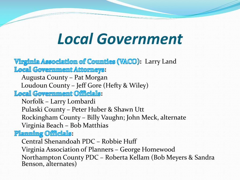PPT - Virginia’s Model Wind Ordinances: Local Government/Stakeholder ...