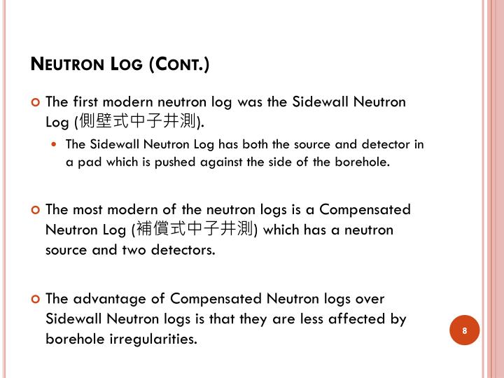 PPT - Basic well Logging Analysis – Neutron Log PowerPoint Presentation ...