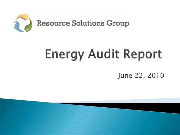 PPT - Energy Audit Report PowerPoint Presentation, free download - ID ...