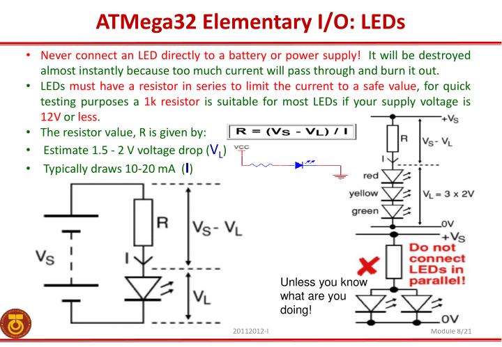 PPT - AVR ATMega32 Elementary Input / Output PowerPoint Presentation - ID:1588661