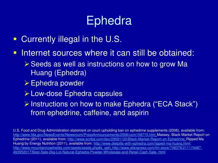 PPT - Ephedra PowerPoint Presentation, free download - ID:1588804