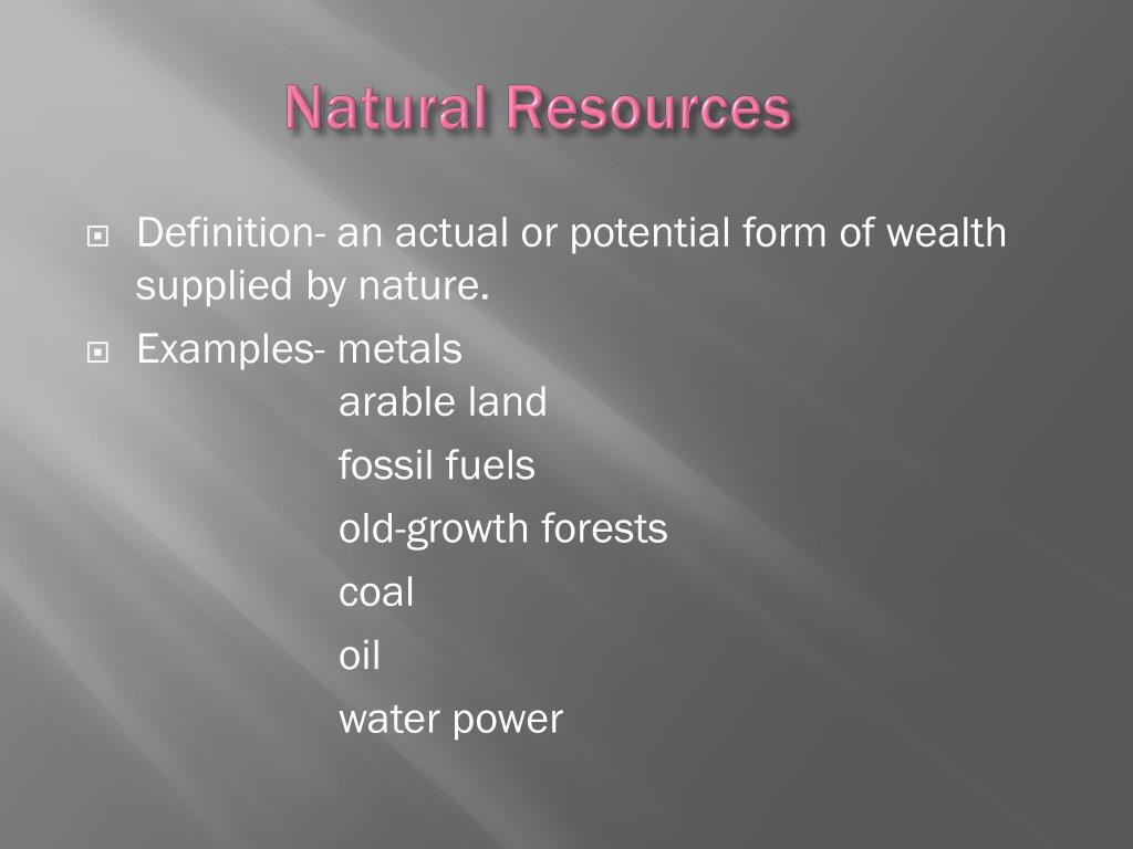 PPT - Earth’s Natural Resources PowerPoint Presentation, free download ...