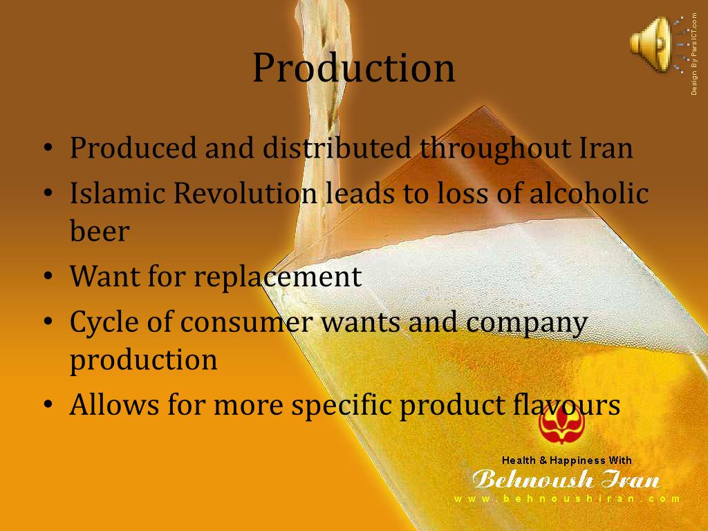 PPT - Behnoush Iran Co Delster Non-Alcoholic Beer : A Cultural Product ...