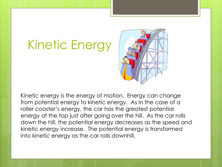 PPT - Potential and Kinetic Energy PowerPoint Presentation - ID:1589168