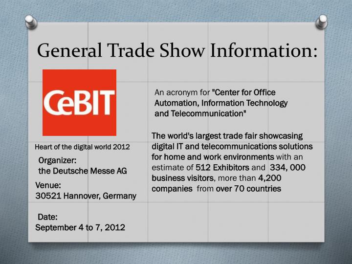 PPT - Post Trade Show Report PowerPoint Presentation - ID:1589267