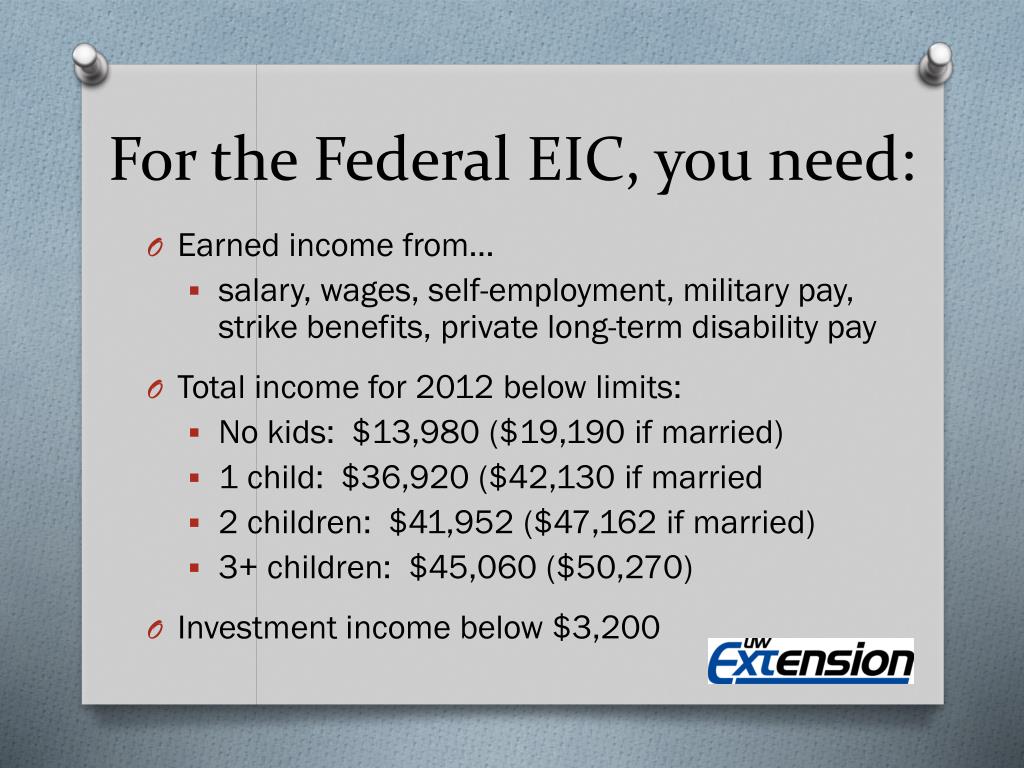 PPT - Tax Credits Your Money. You Earned it. Now Claim it! PowerPoint ...