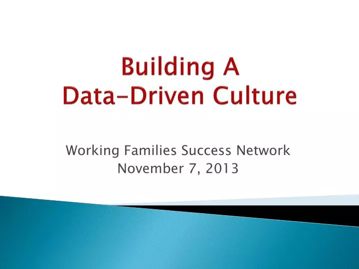 PPT - Building A Data-Driven Culture PowerPoint Presentation, free ...
