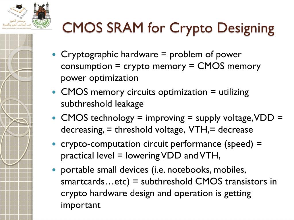 PPT - Subthreshold SRAM Designs for Cryptography Security Computations ...