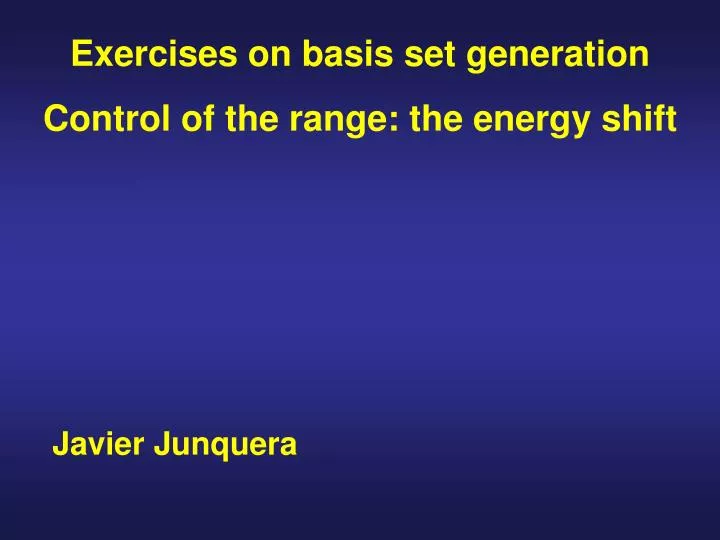 PPT - Javier Junquera PowerPoint Presentation, free download - ID:1589734