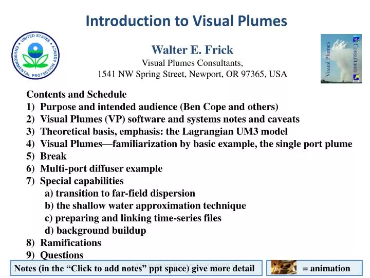 PPT - Introduction to Visual Plumes PowerPoint Presentation, free ...