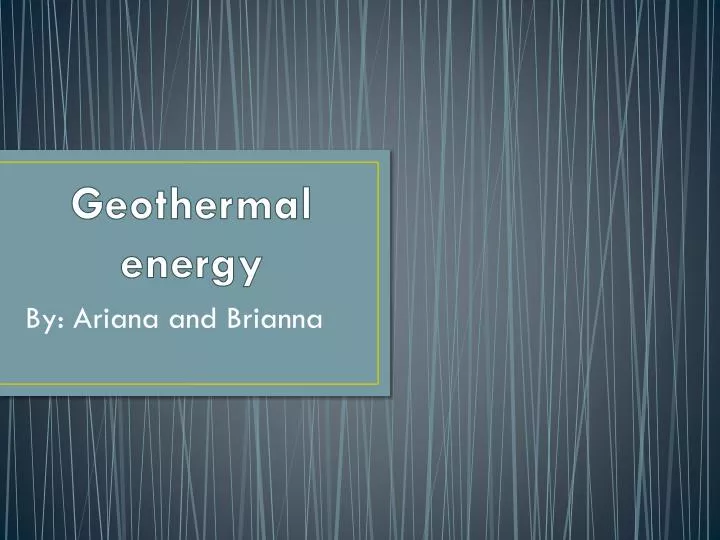 PPT - Geothermal energy PowerPoint Presentation, free download - ID:1590003