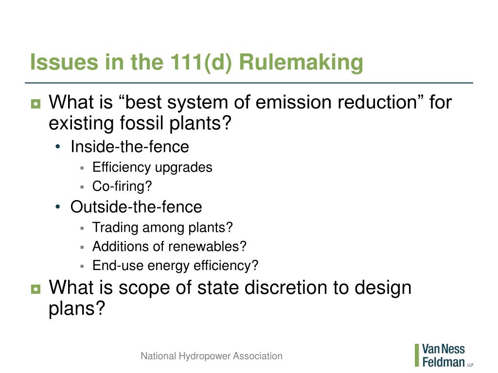 PPT - EPA Rulemakings to Set GHG Emission Standards for Power Plants ...