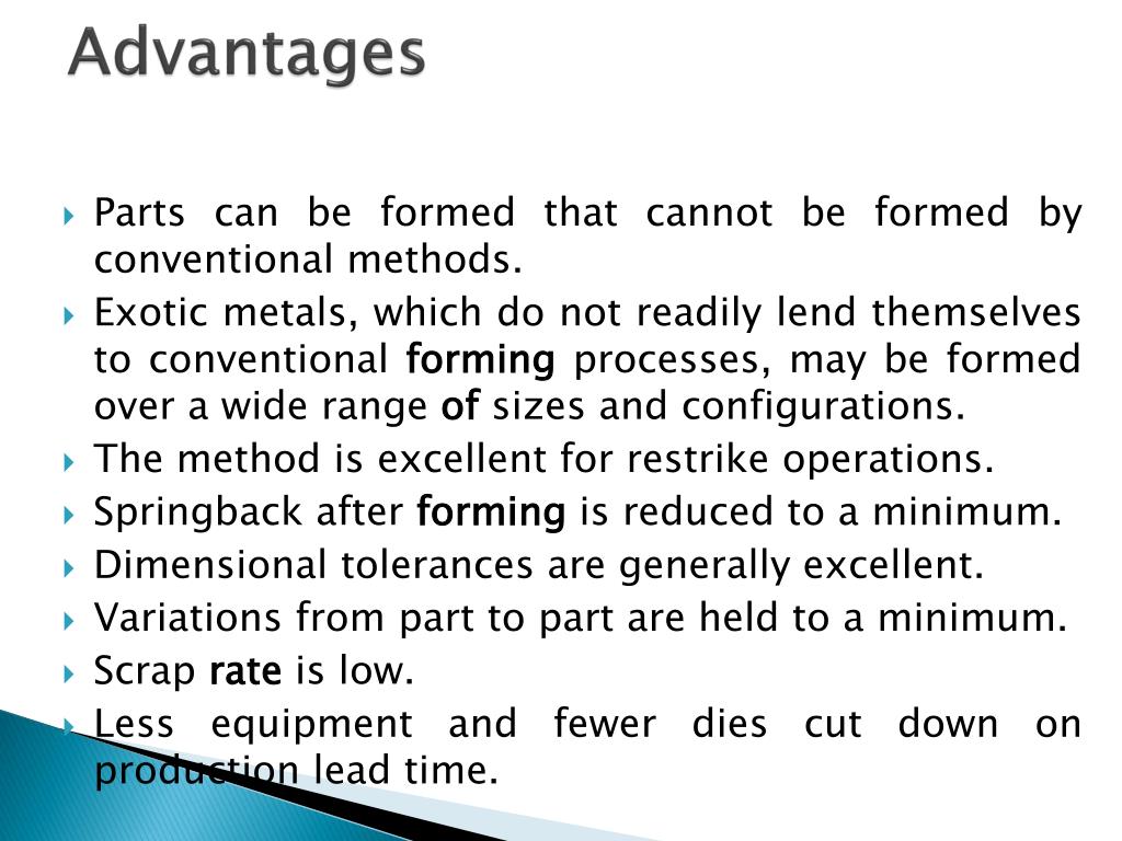 PPT - High Energy Rate Forming & Powder Metallurgy PowerPoint ...