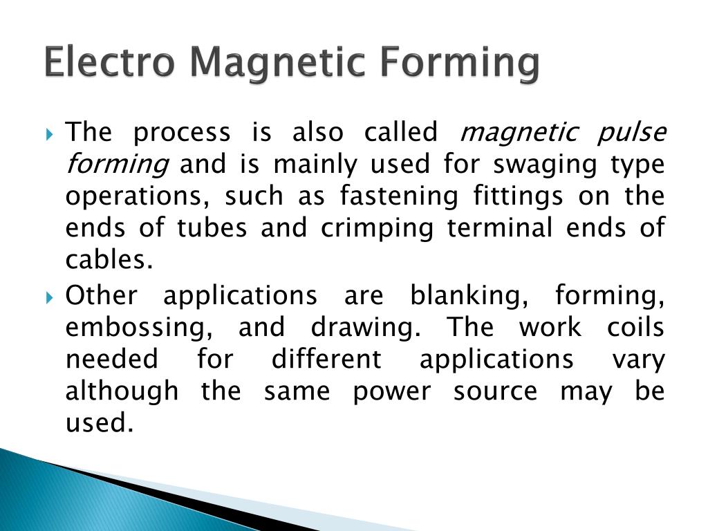PPT - High Energy Rate Forming & Powder Metallurgy PowerPoint ...