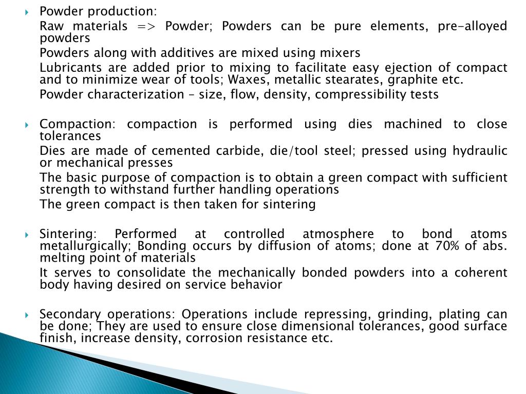 PPT - High Energy Rate Forming & Powder Metallurgy PowerPoint ...