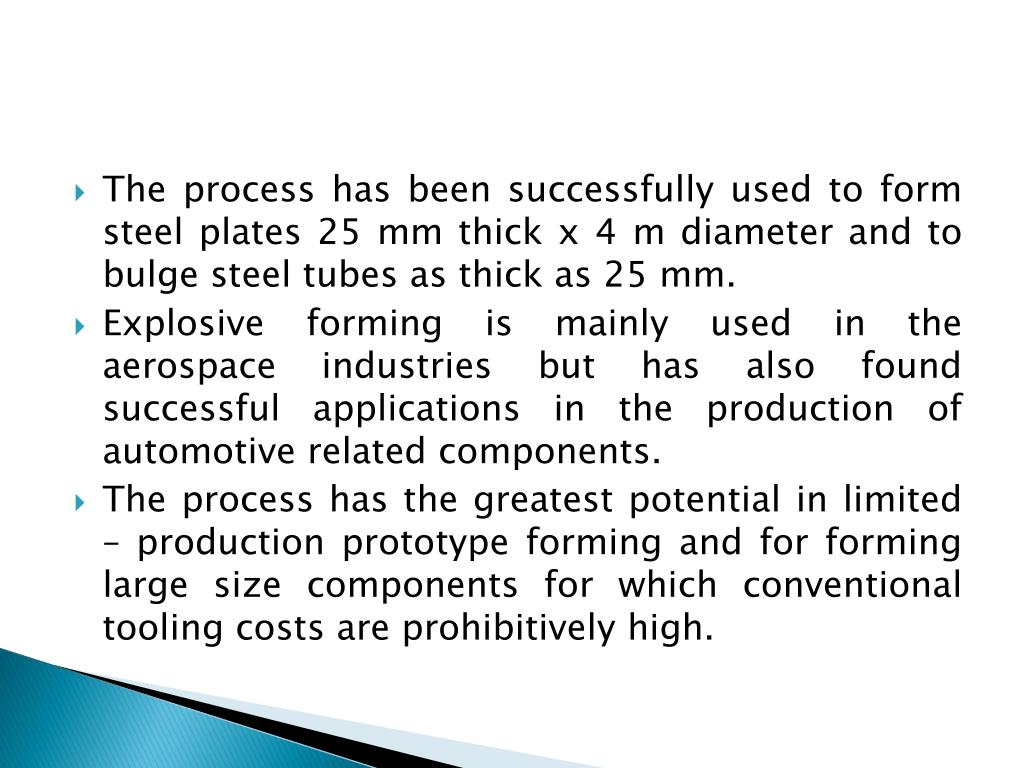 PPT - High Energy Rate Forming & Powder Metallurgy PowerPoint ...