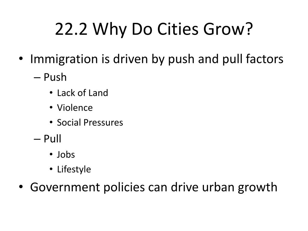 PPT - Chapter 22 Urbanization and Sustainable Cities PowerPoint ...