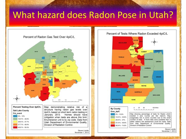 PPT - Radon Gas Hazard in Utah PowerPoint Presentation - ID:1591219