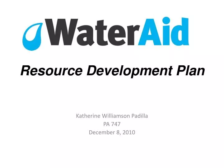 PPT - Resource Development Plan PowerPoint Presentation, free download ...