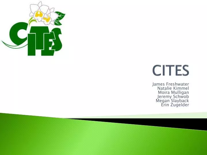 PPT - CITES PowerPoint Presentation, free download - ID:1592102