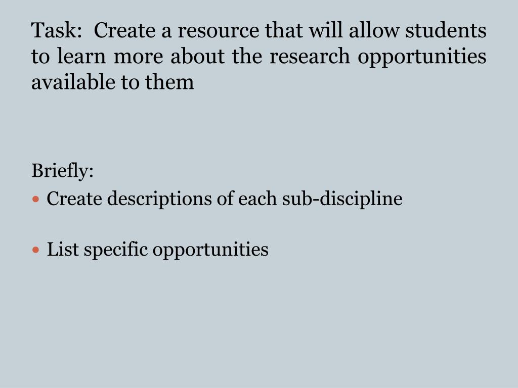 PPT - Undergraduate Research Opportunity Resource PowerPoint ...