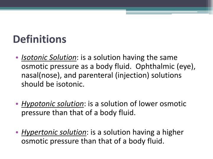 PPT - Isotonic Solutions PowerPoint Presentation - ID:1592295