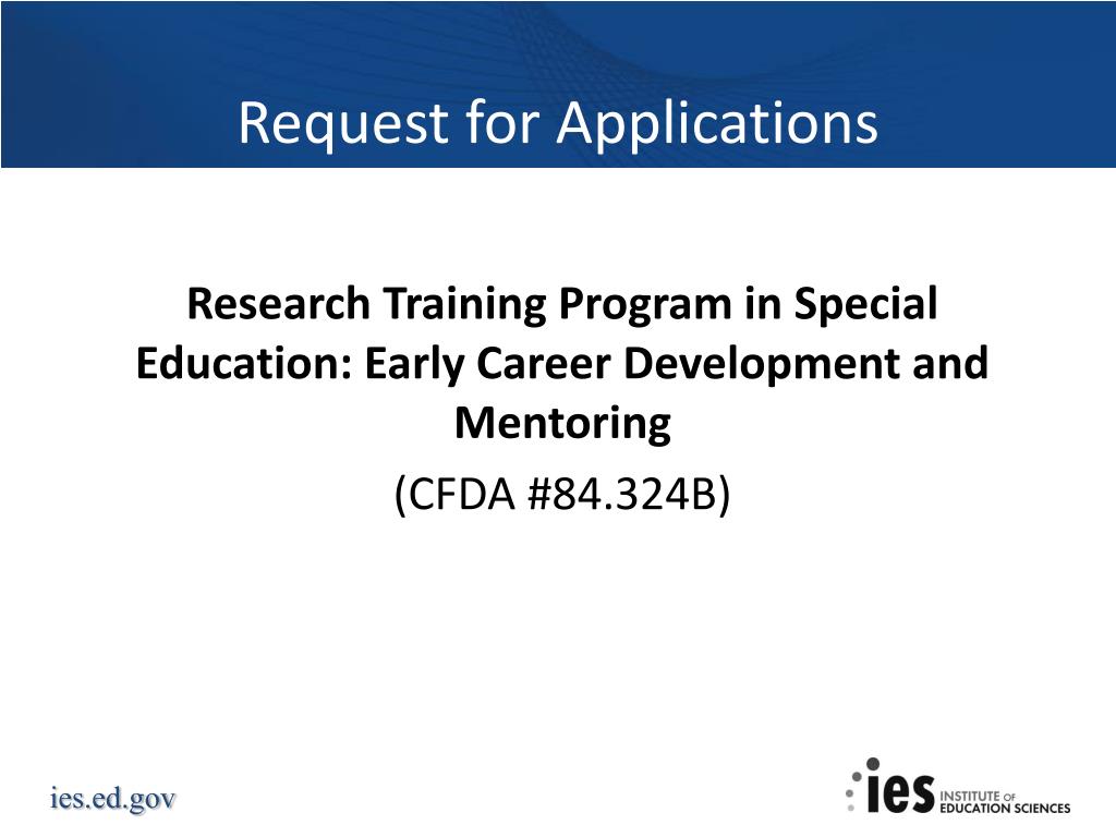 PPT - Kristen Rhoads, Ph.D. Program Officer National Center for Special ...