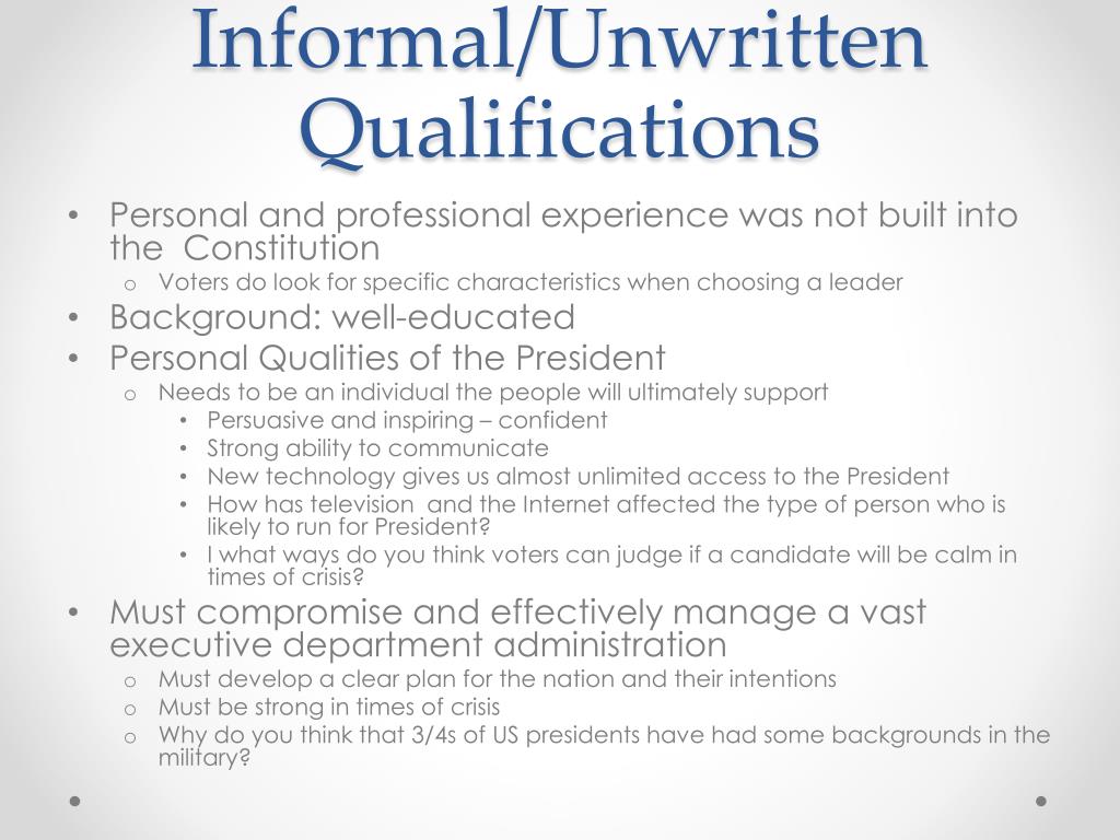 PPT - Wanted: President of the United States PowerPoint Presentation ...