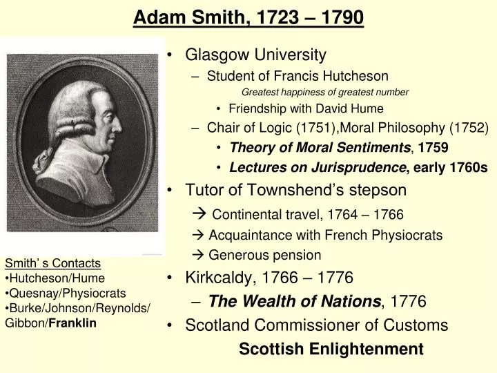 PPT - Adam Smith, 1723 – 1790 PowerPoint Presentation, free download ...