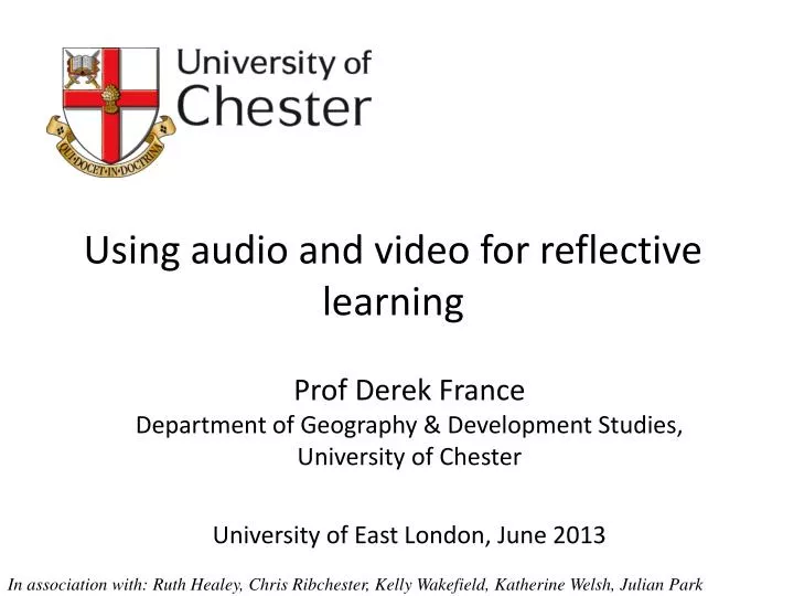 PPT - Prof Derek France Department of Geography & Development Studies ...