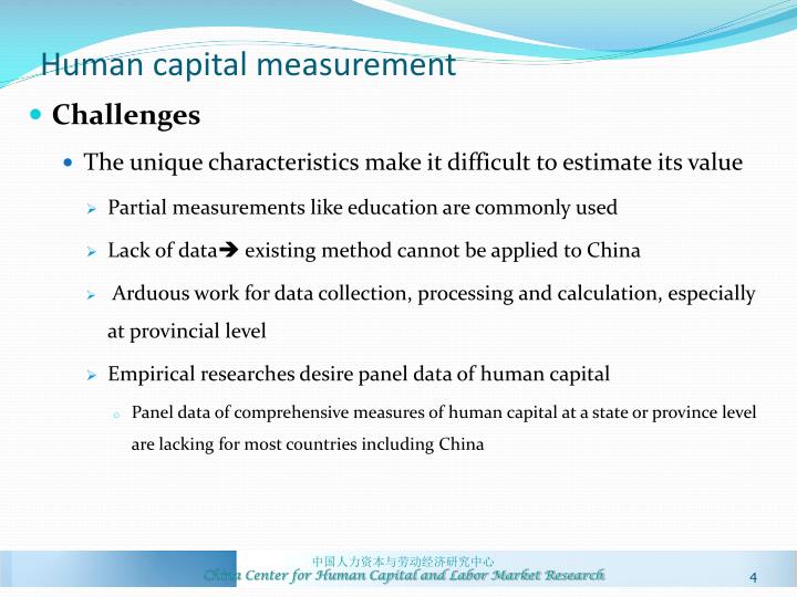 PPT - Human Capital Estimates in China: New Panel Data on China by ...