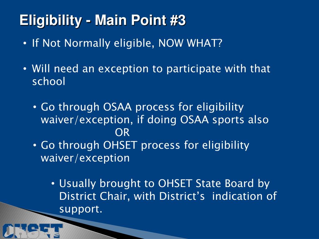 PPT - OHSET Excellence in Equestrian Athletics PowerPoint Presentation ...