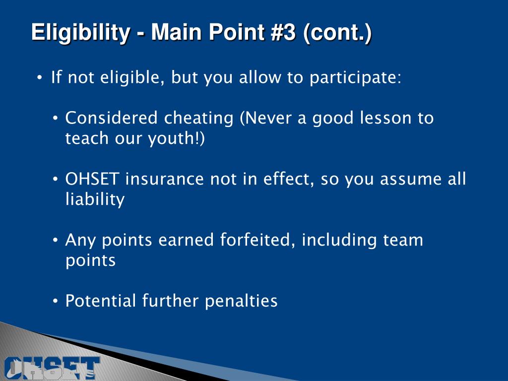 PPT - OHSET Excellence in Equestrian Athletics PowerPoint Presentation ...