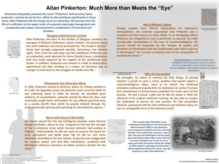 PPT - Allan Pinkerton: Much More than Meets the “Eye” PowerPoint ...