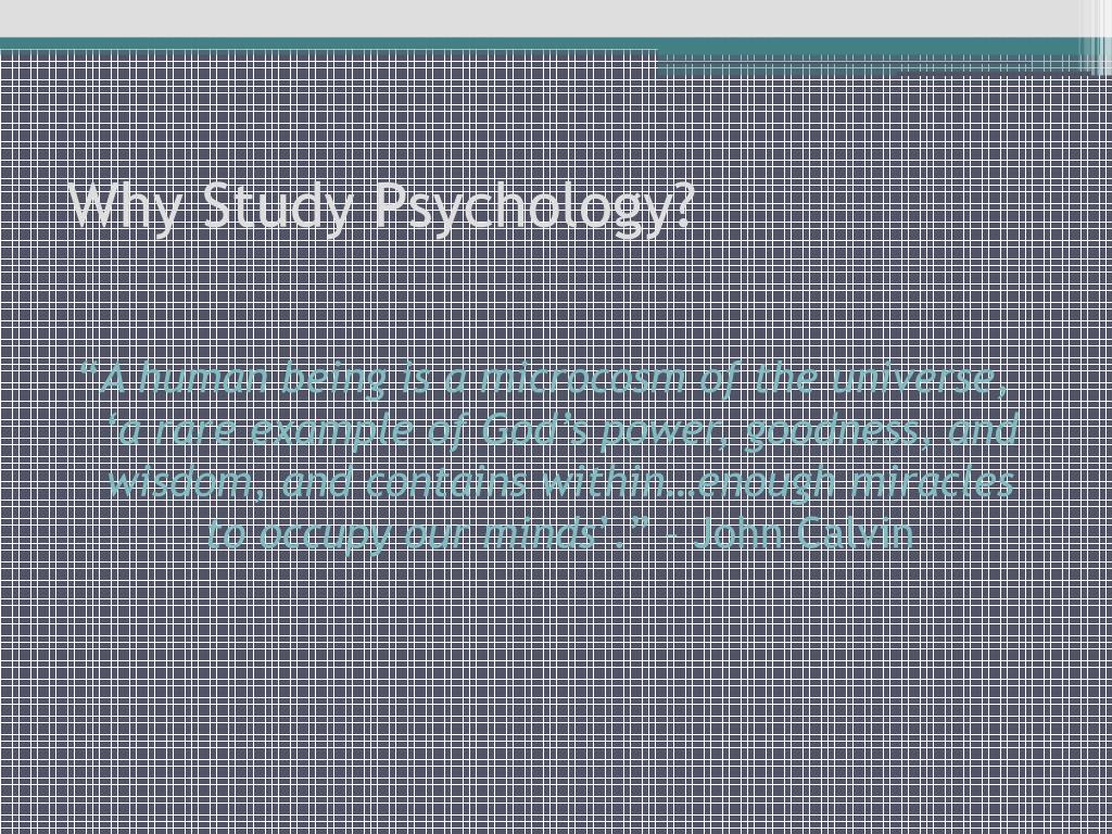 PPT - Department of Psychology Messiah College PowerPoint Presentation ...