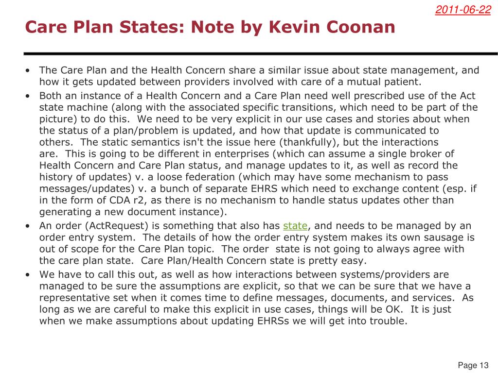 PPT - Care Plan (CP) Team Meeting (As updated during meeting ...