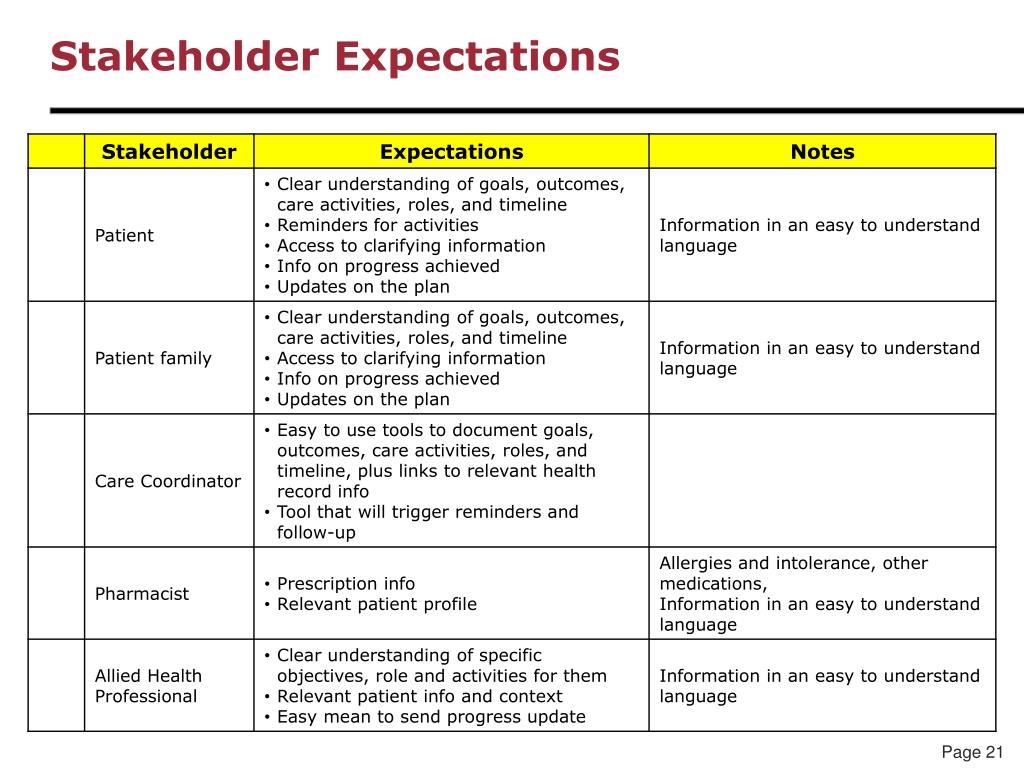 PPT - Care Plan (CP) Team Meeting (As updated during meeting ...