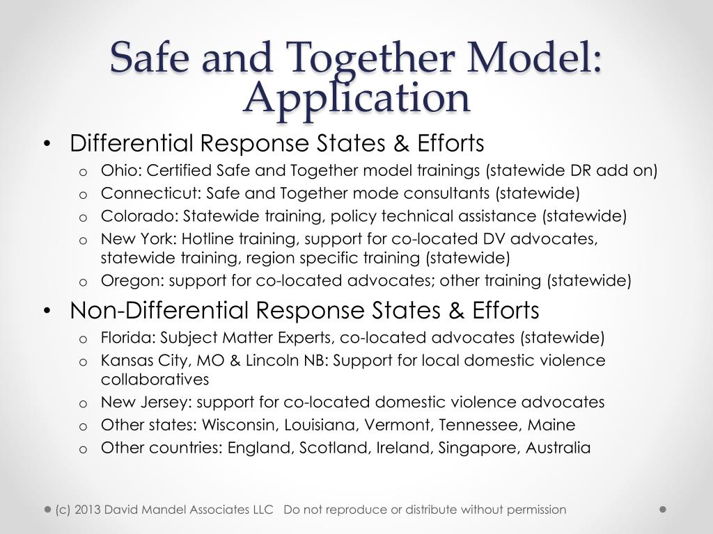 PPT - the Safe and Together™ model: Making good decisions for children ...