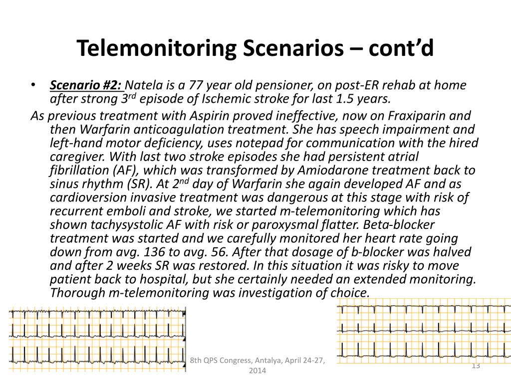 PPT - e-Health/m-Health applications for telemonitoring of outpatients ...